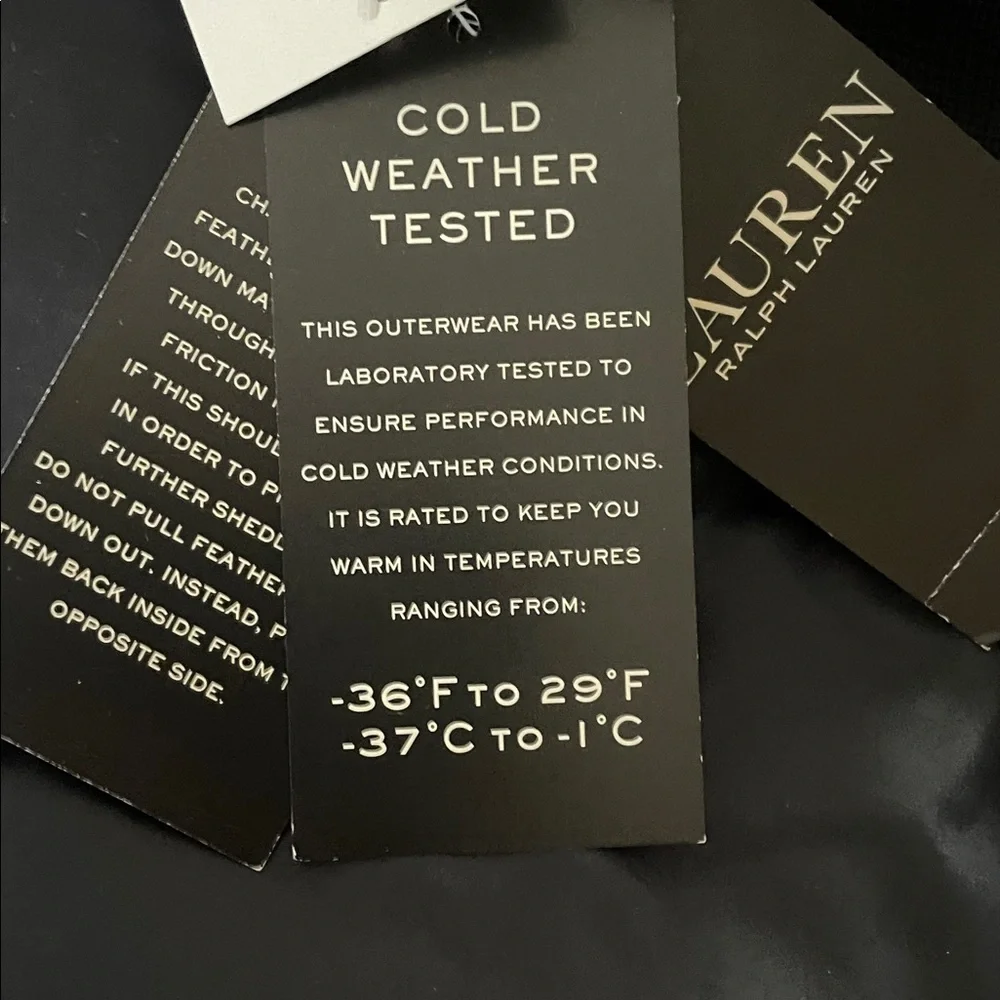Lauren Ralph Lauren | Jackets & Coats | Lauren Ralph Lauren Black Cold ...